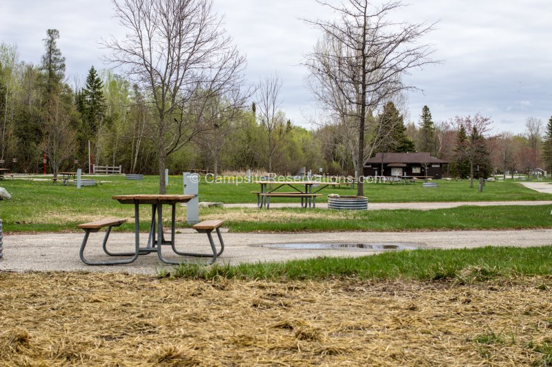 Aloha State Park Campground North Loop At Aloha State Park Michigan